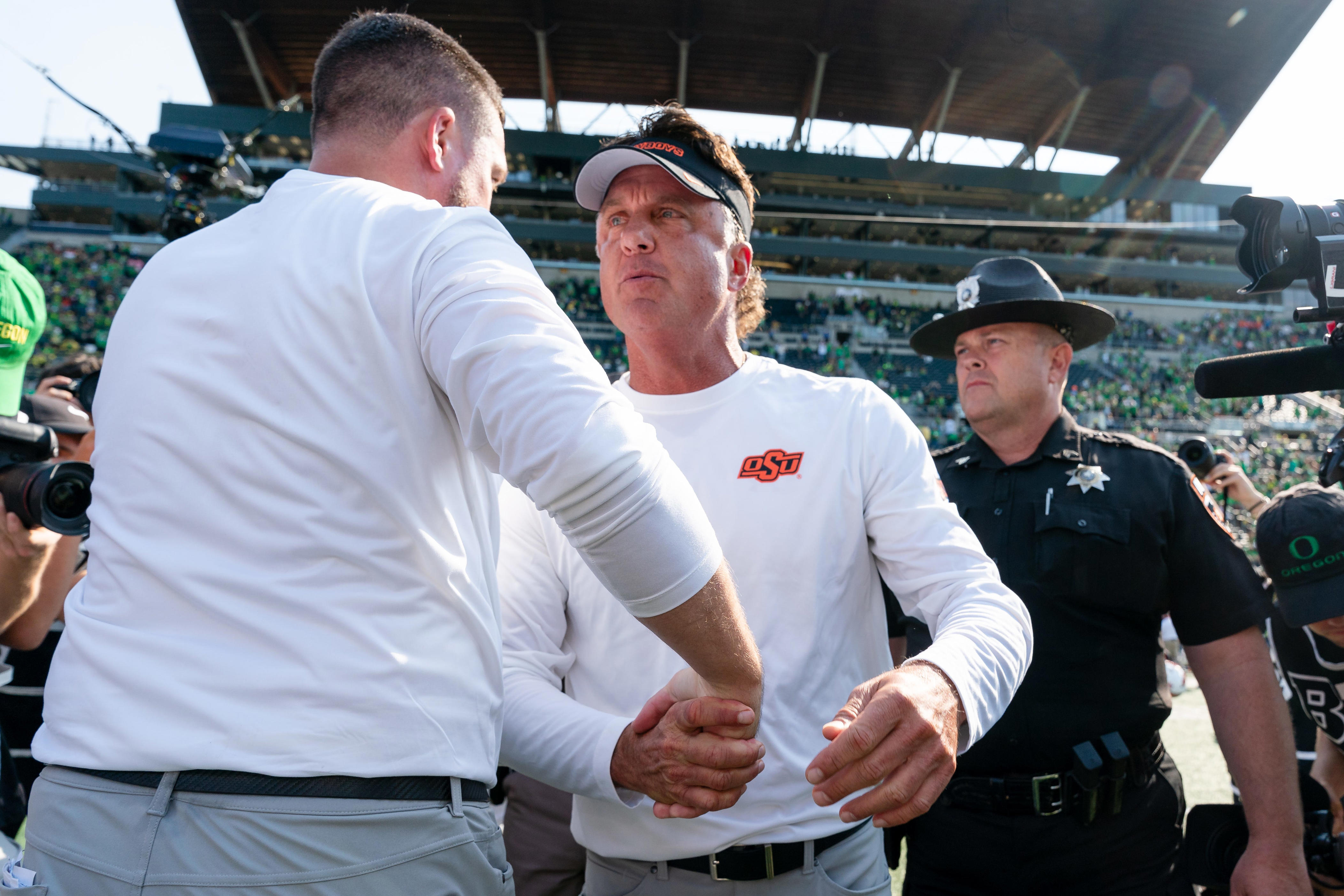 What response did Oklahoma State football coach Mike Gundy see from ...