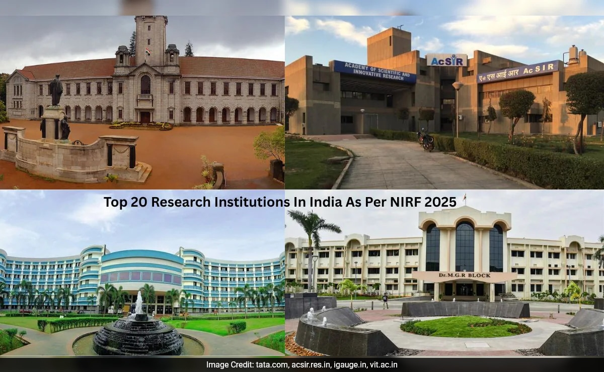 NIRF 2025 Rankings: Top 20 Research Institutes In India You Should Know ...