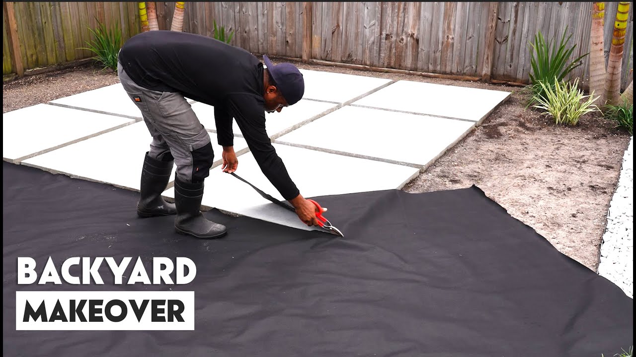 Concrete patio & backyard makeover – DIY transformation