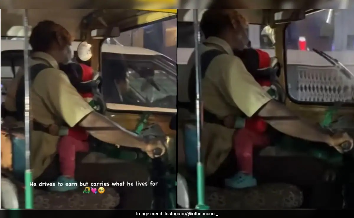 Watch: Heartwarming Moment Shows Bengaluru Auto Driver With Baby ...