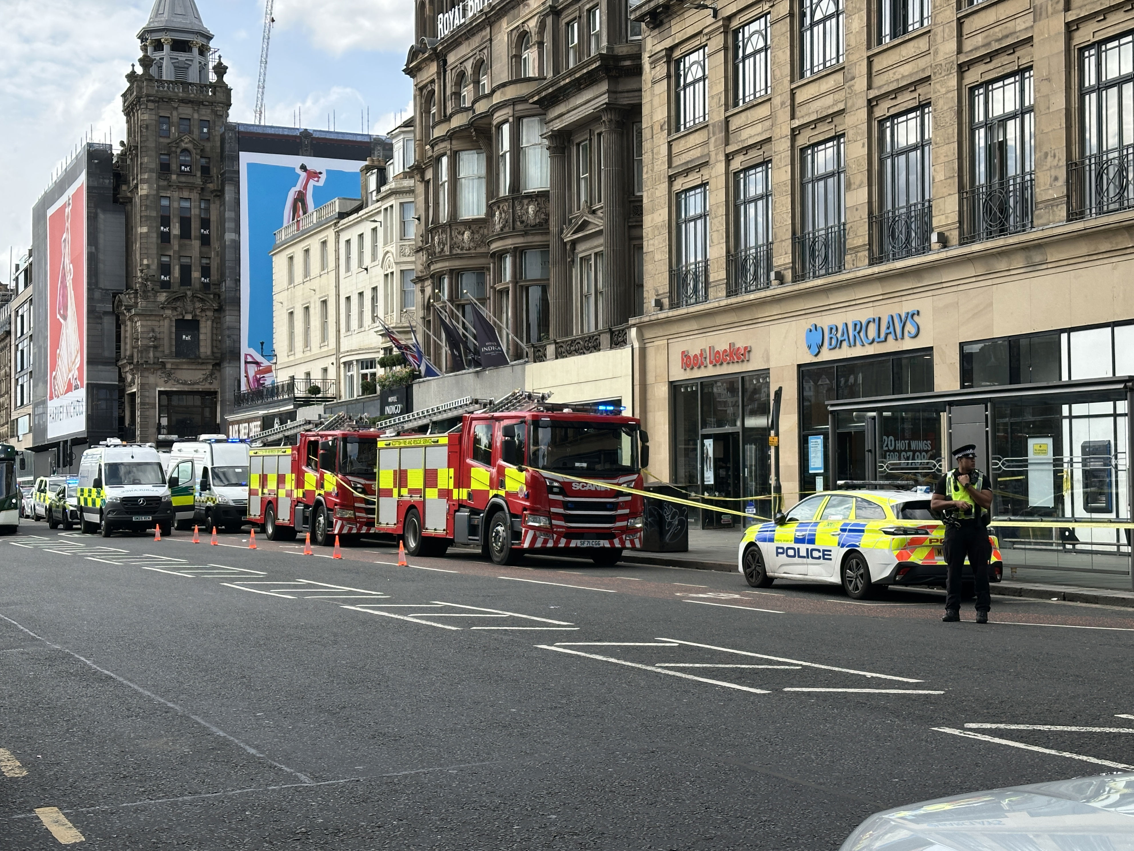 Emergency services response to Edinburgh city centre incident after ...