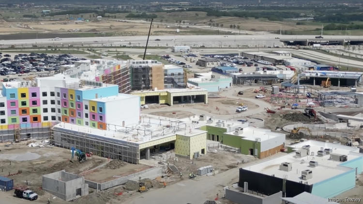 Rides, attractions take shape at $550M Universal theme park in Frisco