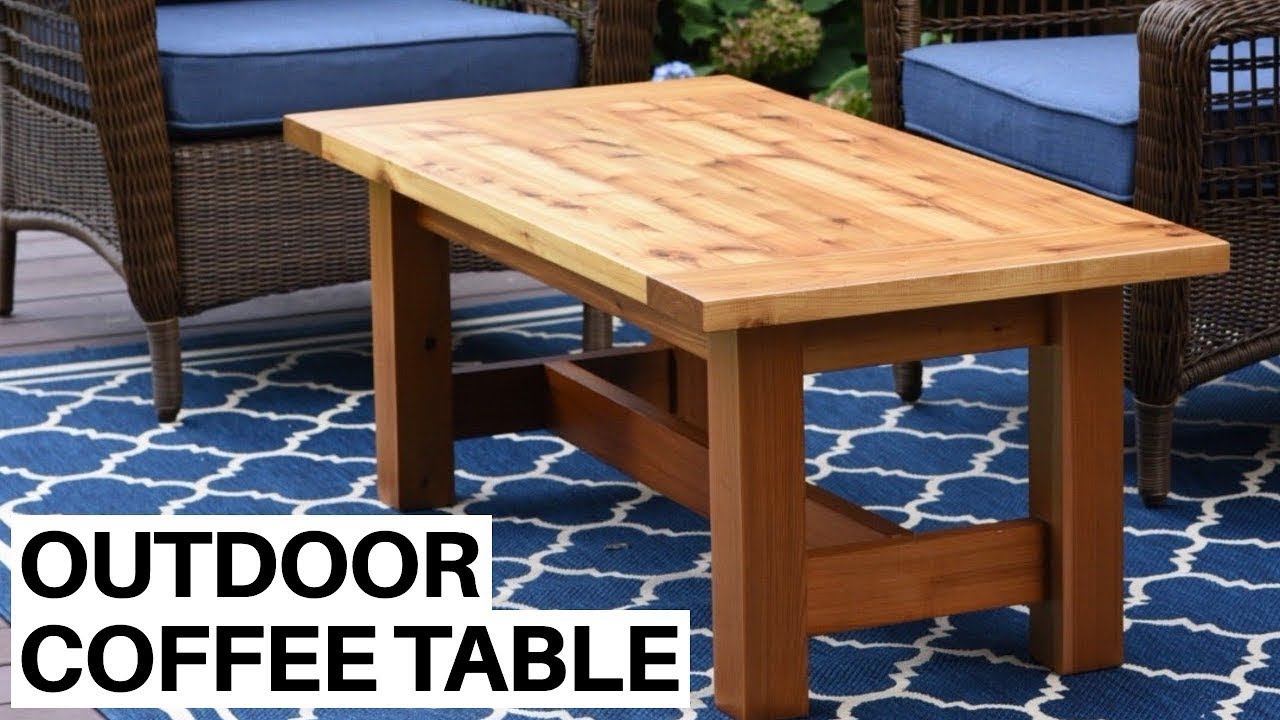 How to build an outdoor coffee table