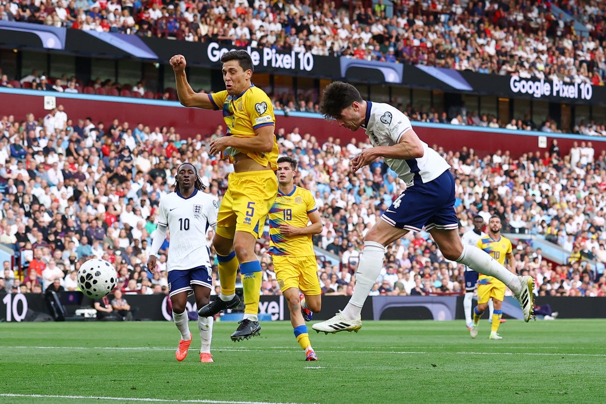 England vs Andorra live: Declan Rice’s second half header secures win ...