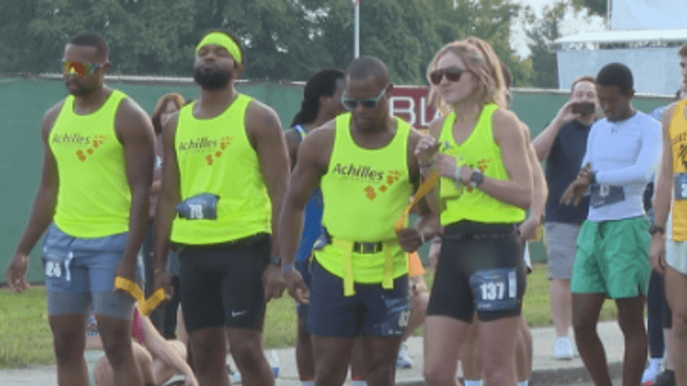 Visually impaired runners inspire fellow racers at inaugural Three ...