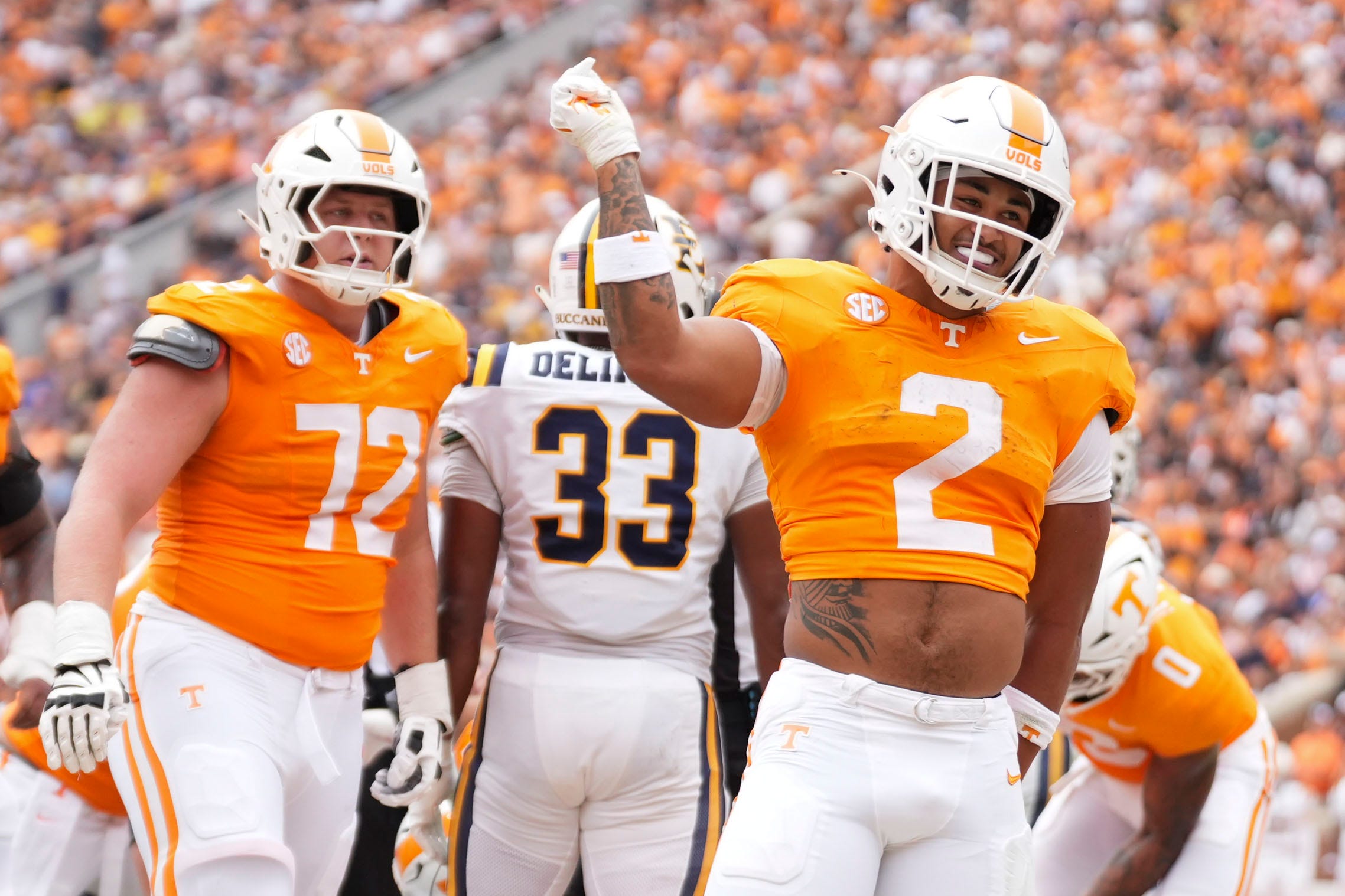Tennessee football vs. ETSU highlights: Vols score program-record 72 ...