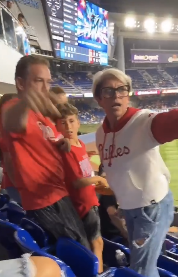 New video reveals what angry Phillies fan yelled at father before ...