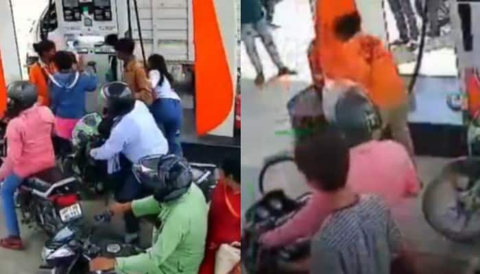 Viral Video Fight Between Two Women Breaks Out At Petrol Pump Over No