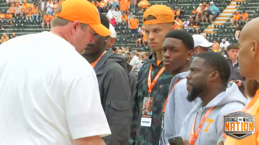 VIDEO: Kevin Hart spotted at Tennessee game during son’s track and ...