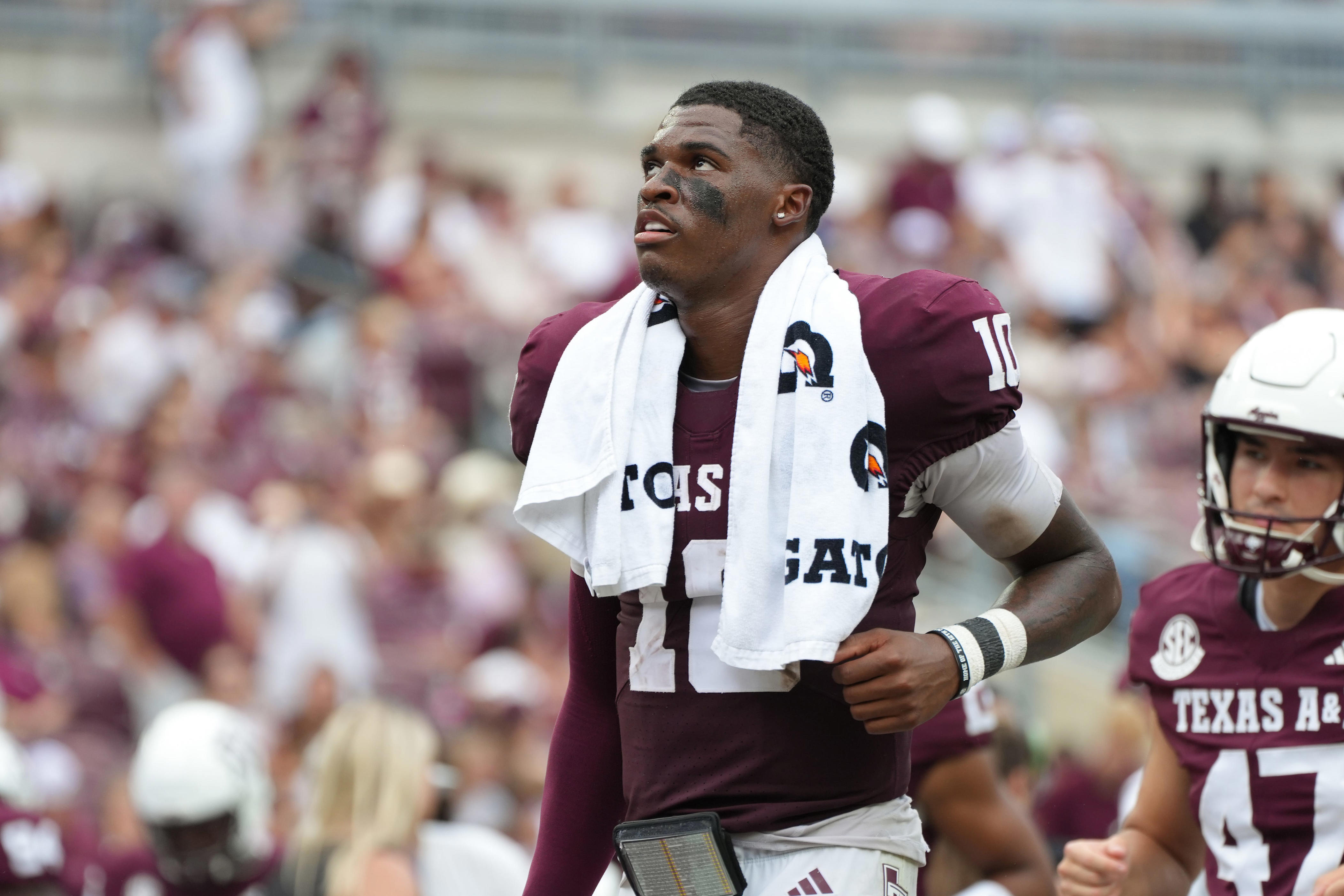 Texas A&M HC Mike Elko provides injury update for QB Marcel Reed, OL ...