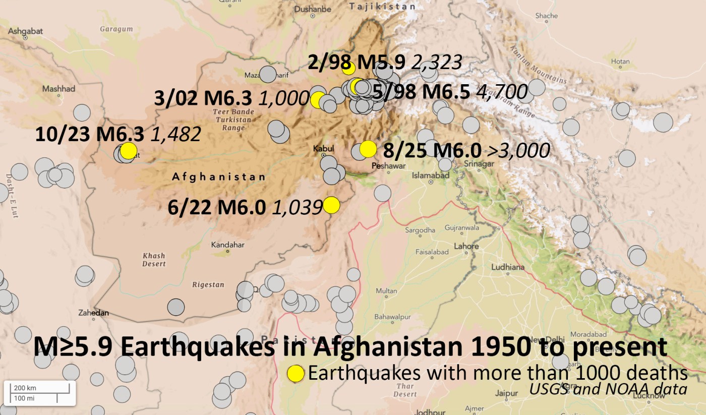 Lori Dengler | Afghanistan earthquake another tragic story of weak ...