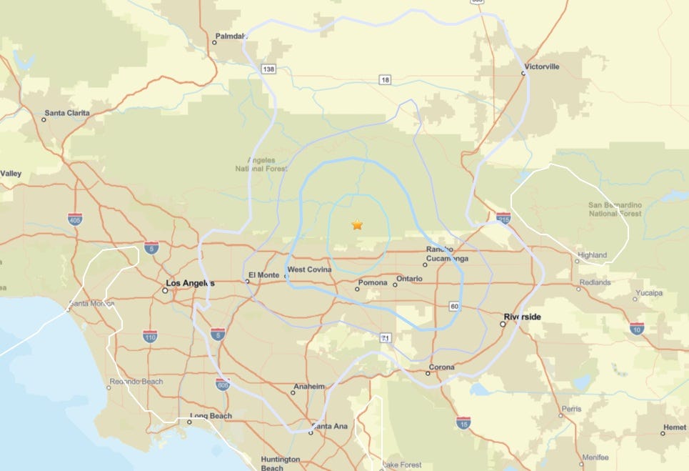 Earthquake rattles Southern California, felt in High Desert