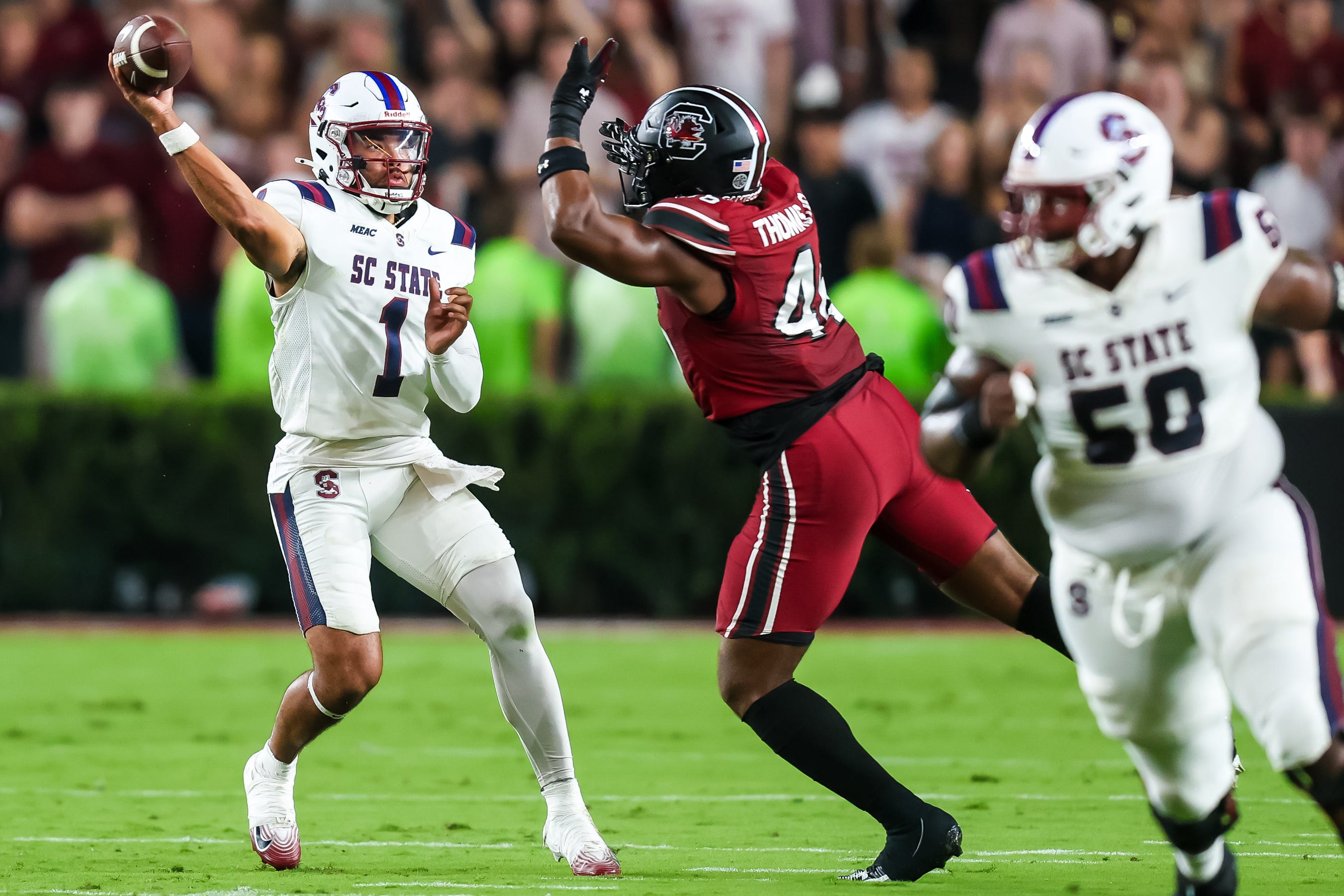 South Carolina football vs. SC State highlights: Gamecocks pull away ...
