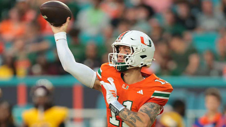 No. 5 Miami Steamrolls Bethune-Cookman, Advances to 2-0