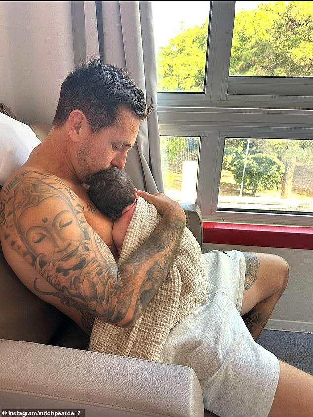 Mitchell Pearce's baby joy on Father's Day after NRL bad boy turned his ...