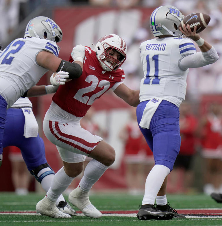 Wisconsin football depth chart for Game 6 vs. Iowa on Oct. 11 at Camp ...