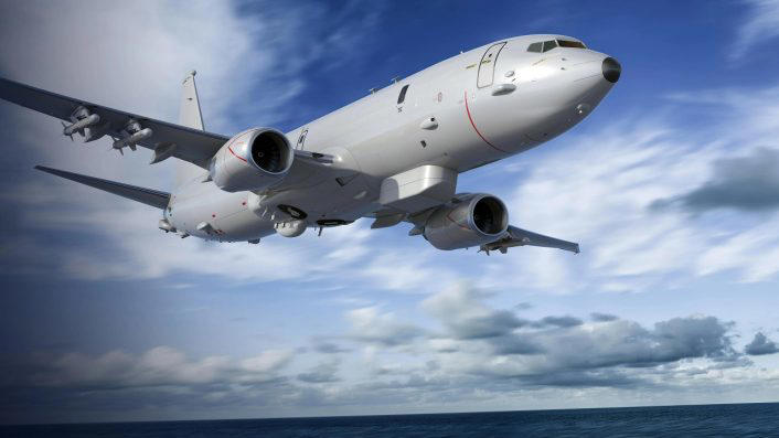 First Photo Emerges Of U.S. Navy P-8A Poseidon Flying With LRASM Missile