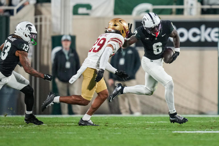 Michigan State beats Boston College 42-40 in 2OT: How Aidan Chiles ...