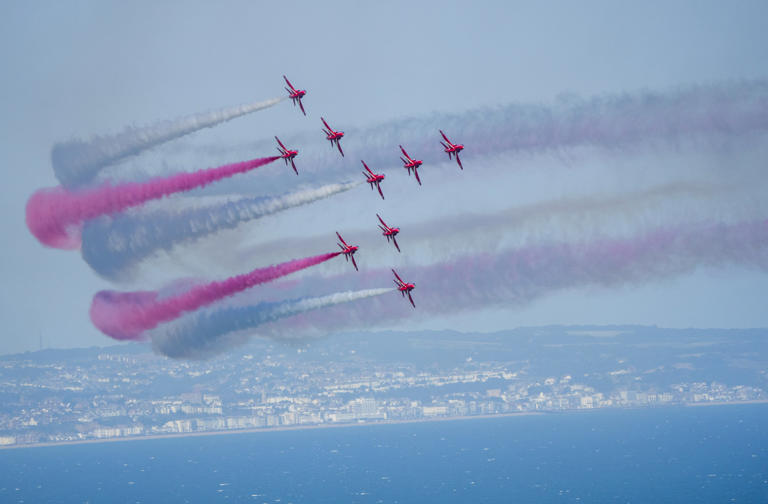 Red Arrows fly past: Where and when to see the display