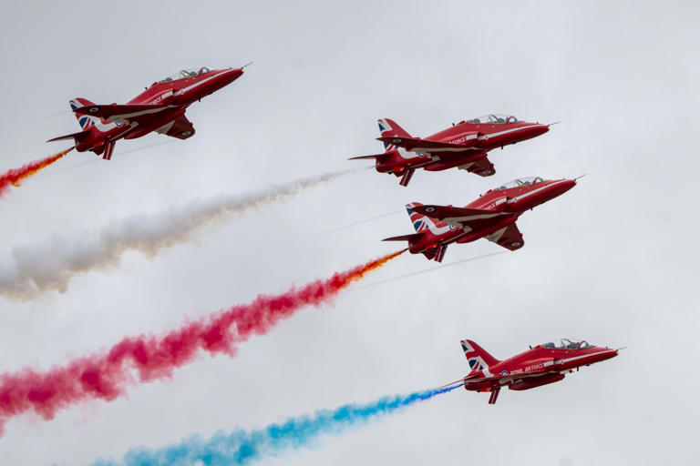 Red Arrows fly past: Where and when to see the display