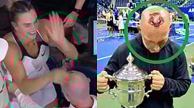 Roaring Celebration! Aryna Sabalenka Slaps 'Tiger' Sticker On Coach's ...