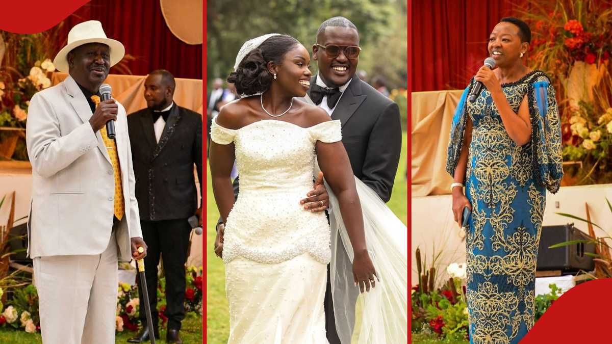 Raila Odinga, Rachel Ruto: 5 other high profile guests who graced Nicole Lang’at’s lavish wedding
