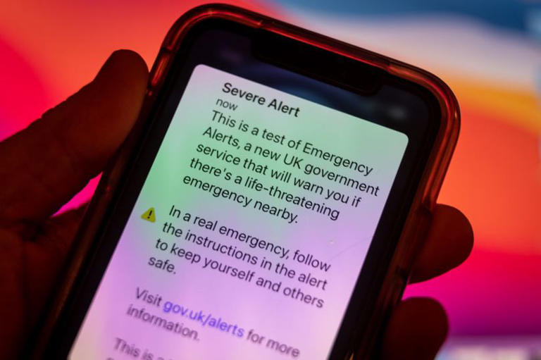 Exact time emergency alert test will ring out today for millions of Brits