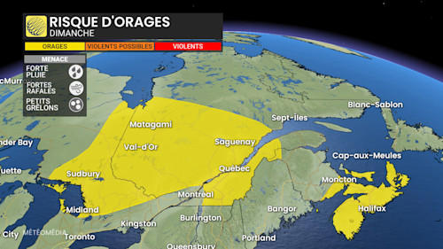 Risque d’orages dimanche au Québec : ce que vous devez savoir