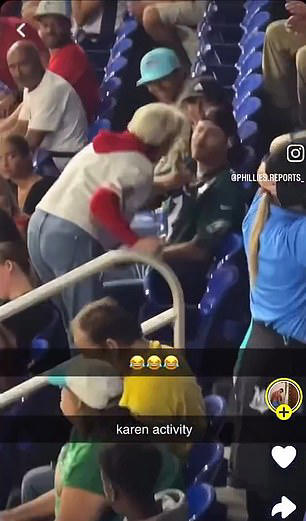 New footage shows 'Phillies Karen' confronting ANOTHER fan and flipping ...