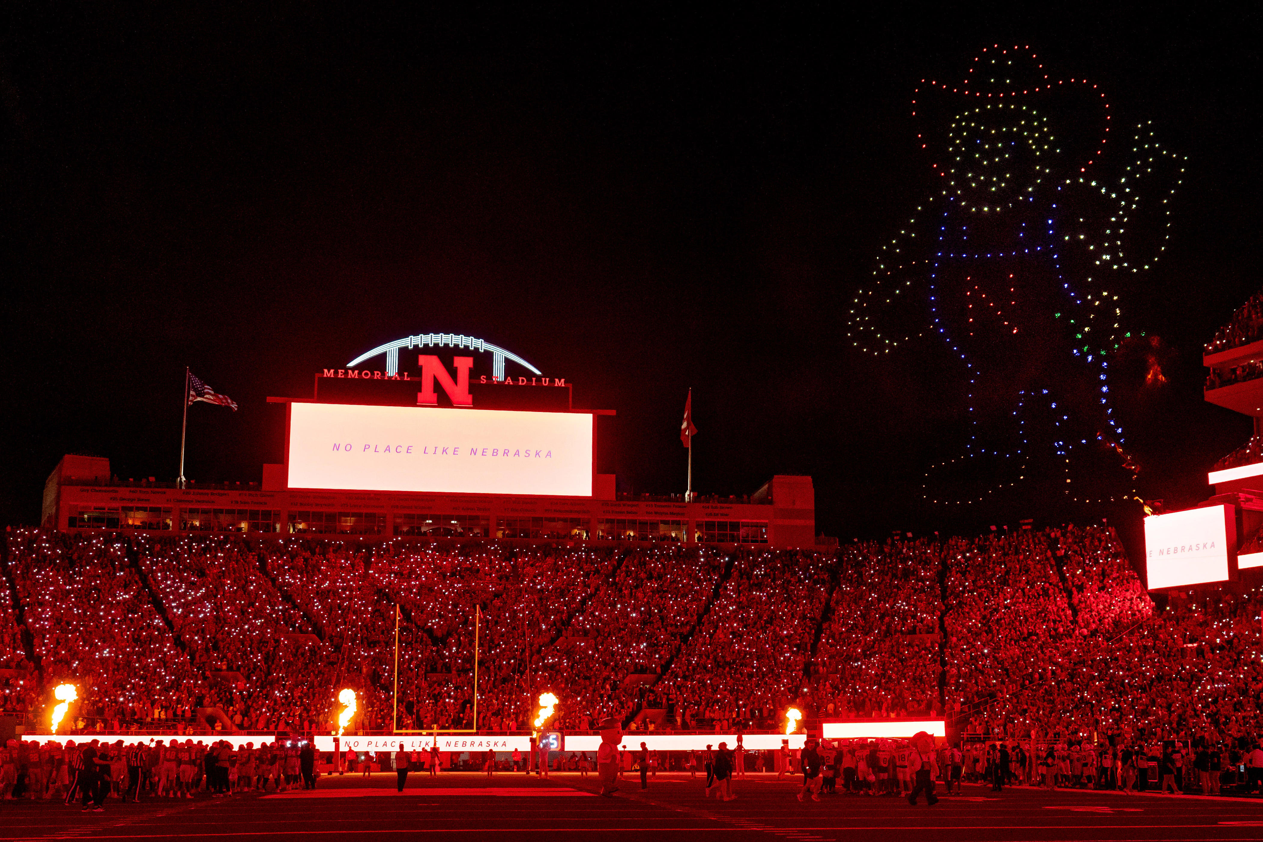 Nebraska football defeats Akron 68-0 for first shutout since 2009