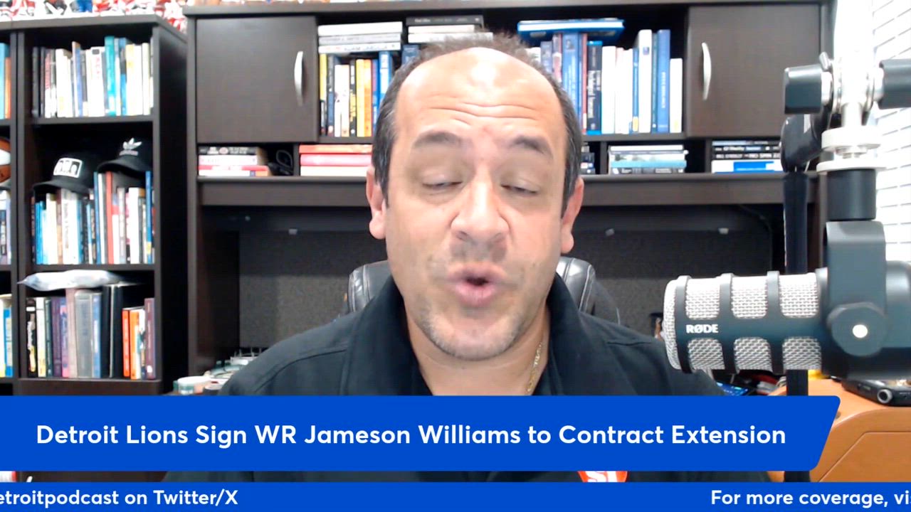 Detroit Lions Sign WR Jameson Williams to Contract Extension
