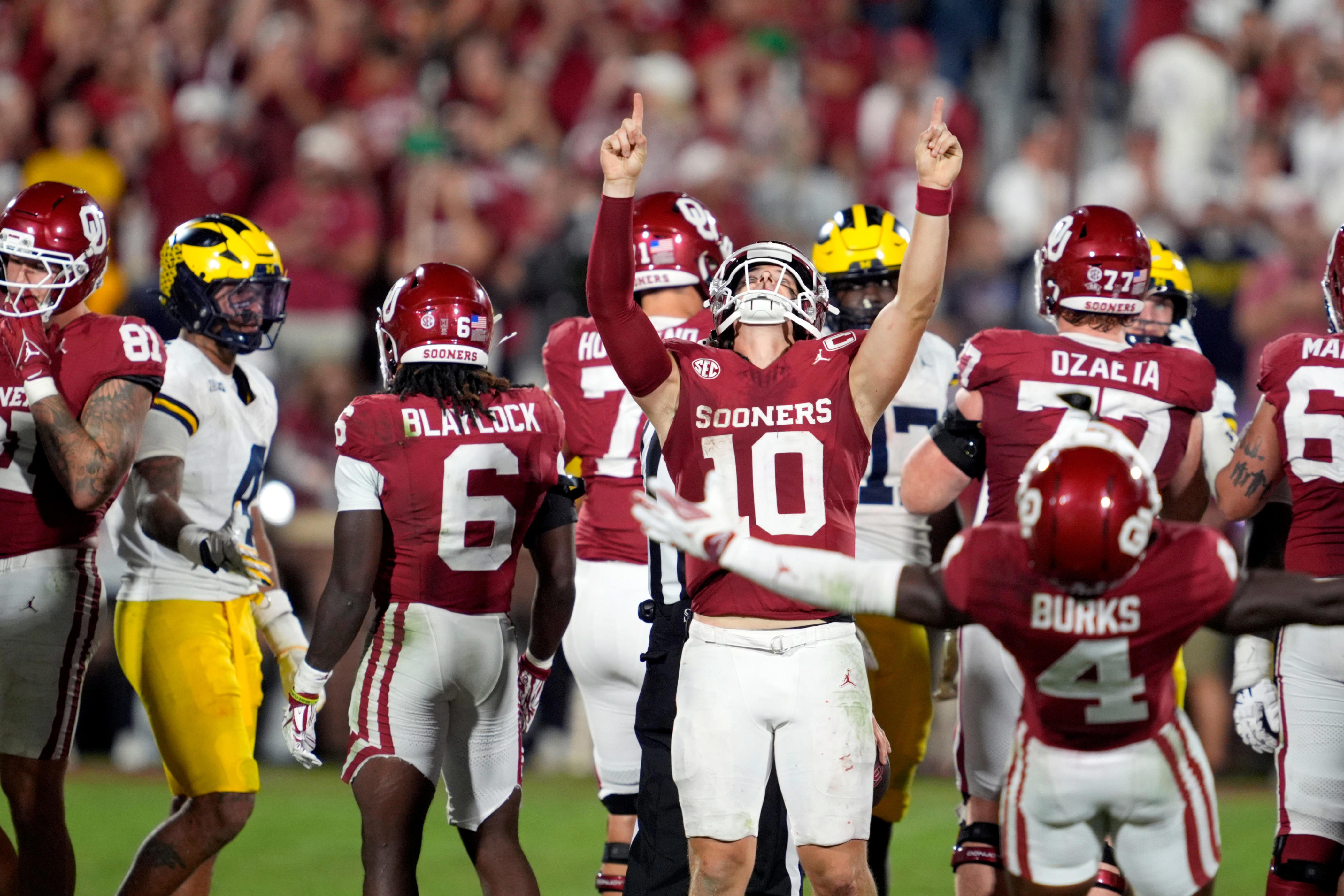 OU football shuts down Michigan as John Mateer, Sooners' defense ...
