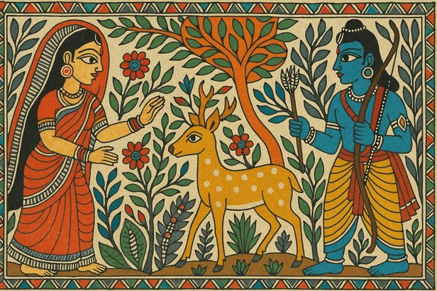 Sita and Her Sacred Connection with Deer in Mithila Tradition