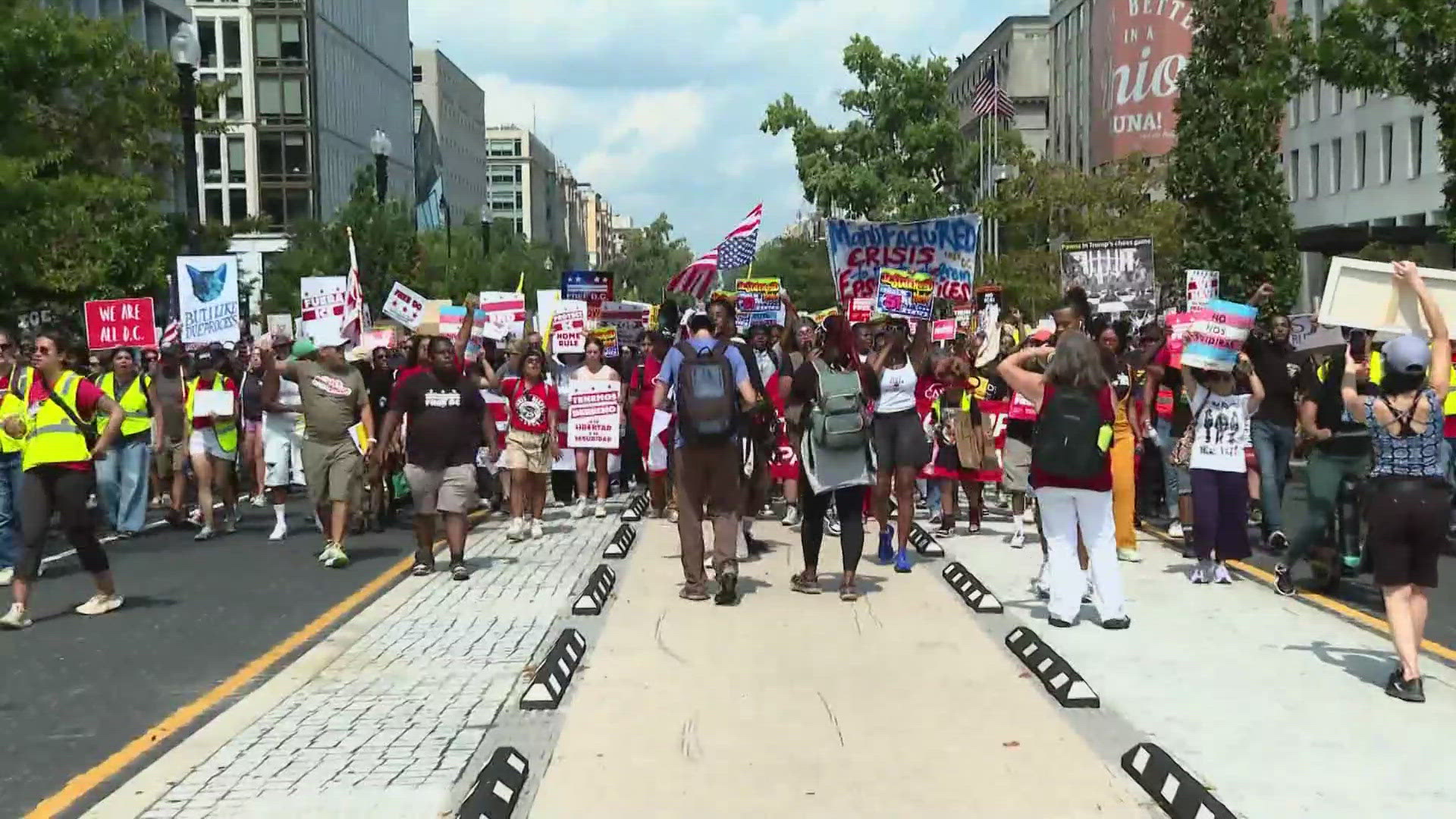 Protests against Federal surge break out across country