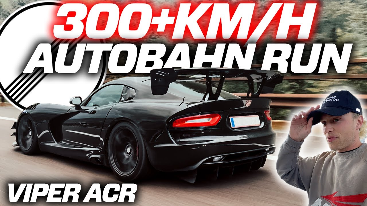 Dodge Viper ACR High-Speed Test on the German Autobahn