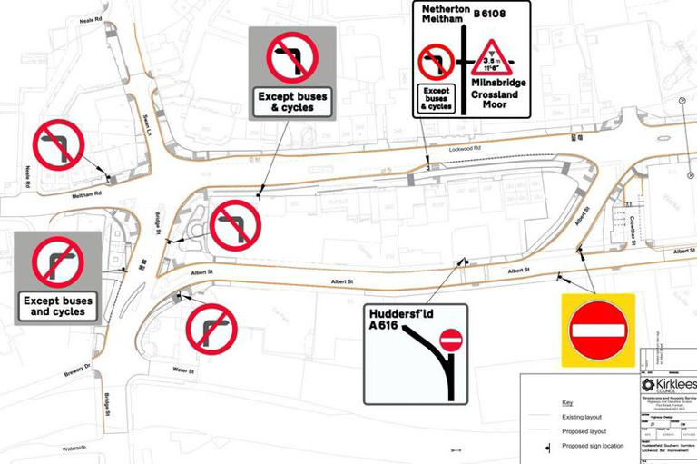 Ban on cars turning off major Huddersfield route set to come into force