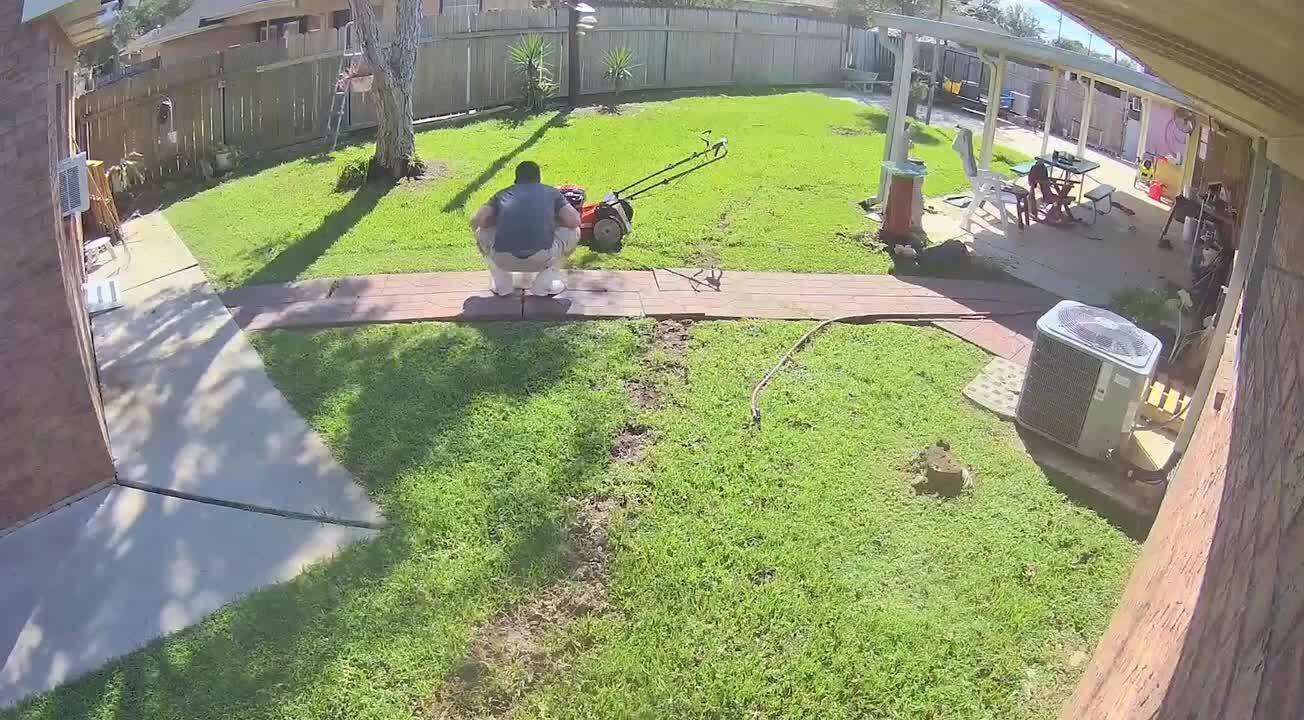 Lawnmower Catches Fire After Running Over Lighter Lying on Ground