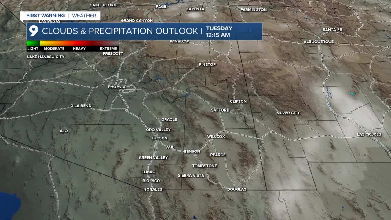 Slight rain chances on Sunday before drying out