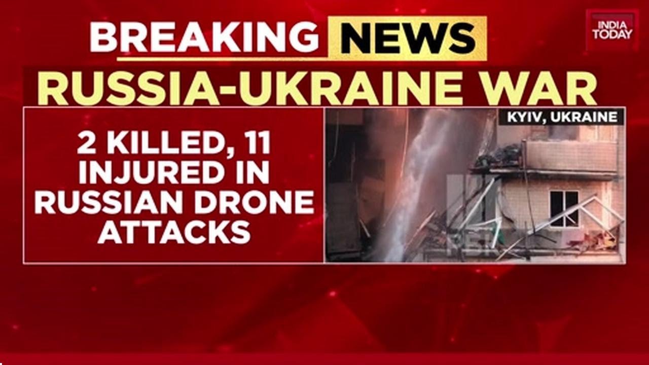 Russia launches fresh attack on Kyiv, government building on fire