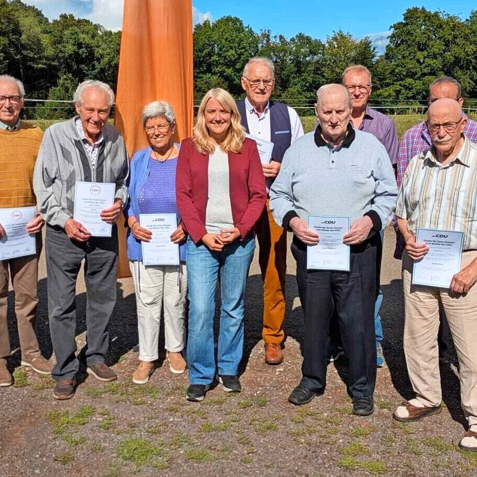Die CDU Lautzkirchen ehrte verdiente Mitglieder