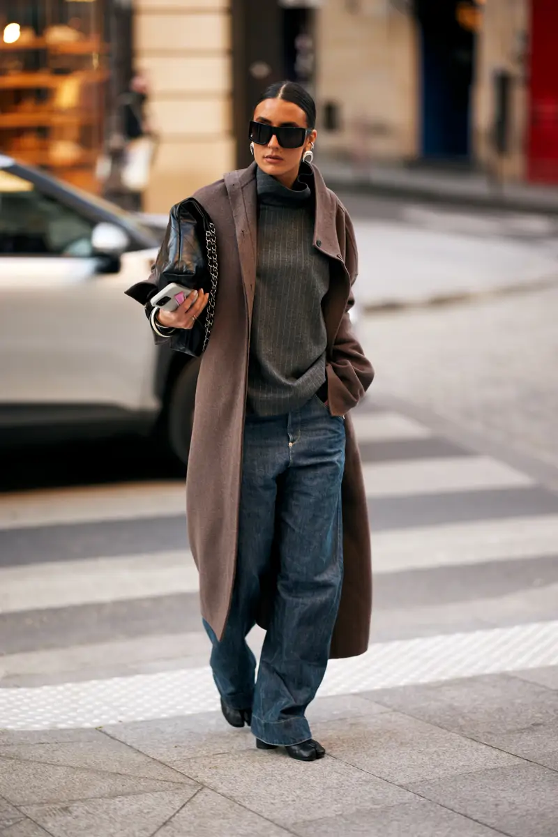 Los mejores looks con vaqueros anchos para llevar en Otoño/Invierno ...