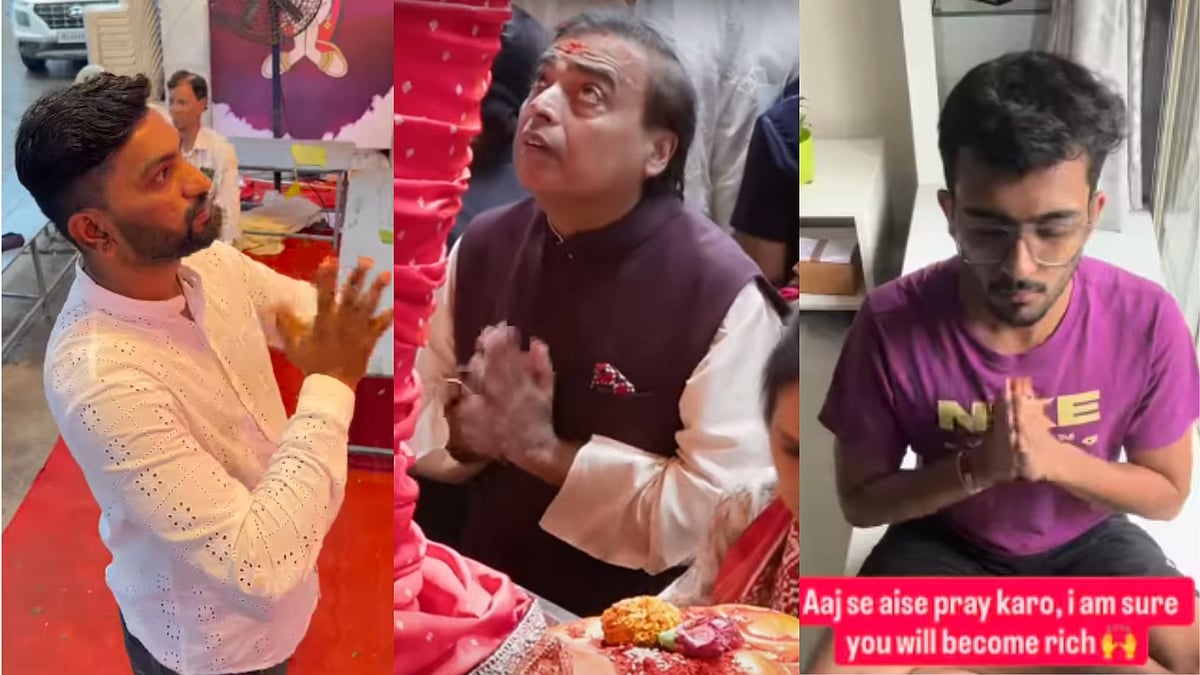 Mukesh Ambani's Praying Gesture At Mumbai's Lalbaugcha Raja Becomes ...
