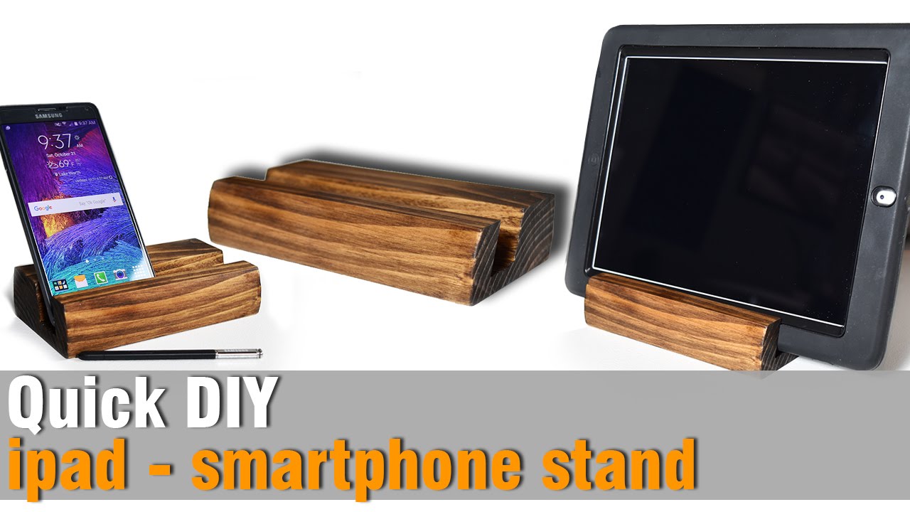 DIY iPad & phone stand from scrap wood (2x4 build!)