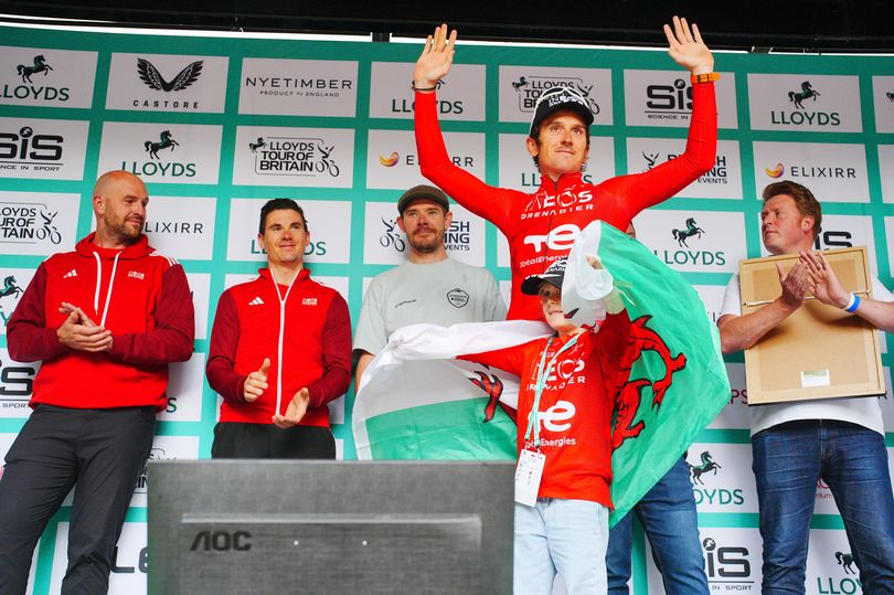 Geraint Thomas rides into Cardiff with son on handlebars and gets 4,000 ...