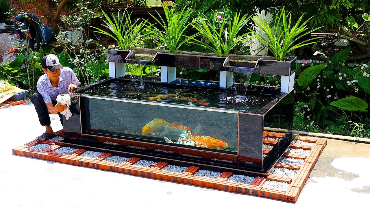 How to install granite fish tank - aquarium complete
