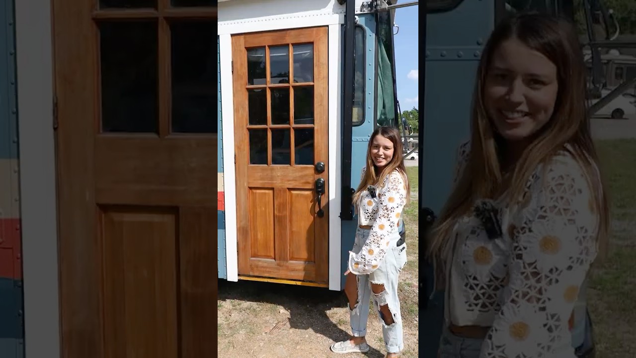 You won't believe the inside of this school bus home!