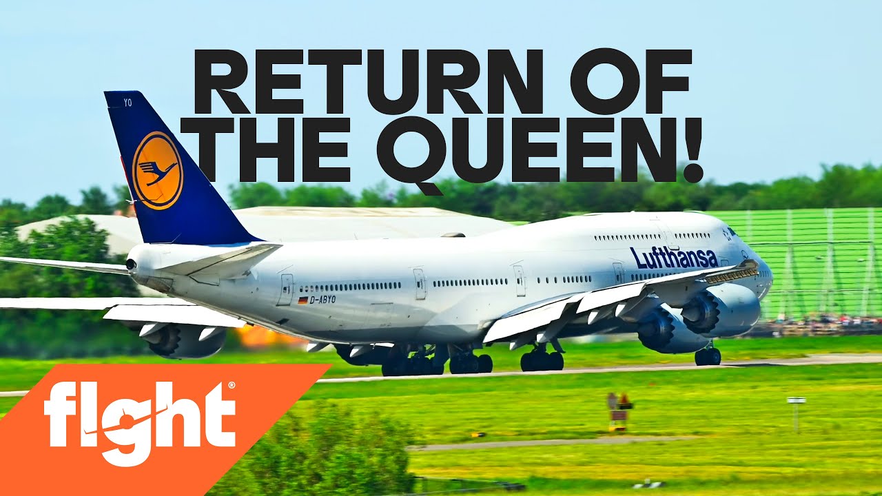 Rare Boeing 747-8 Spotted at Manchester Airport