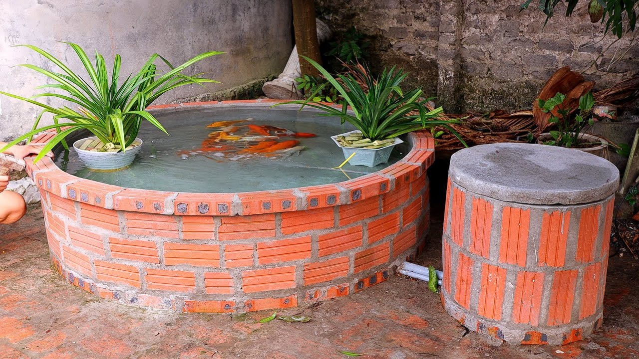 Building a rustic, interesting round fish tank