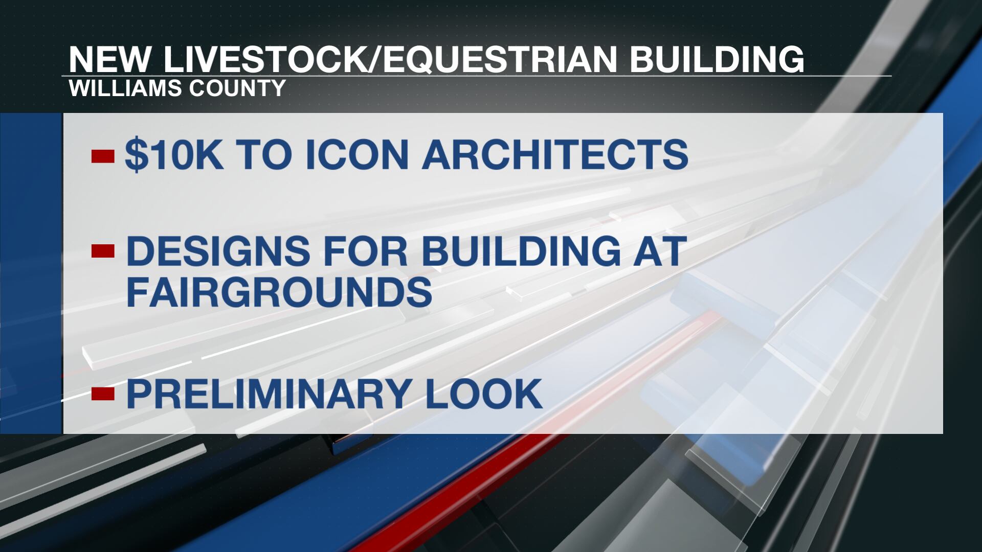 Williams County looking to build new equestrian arena
