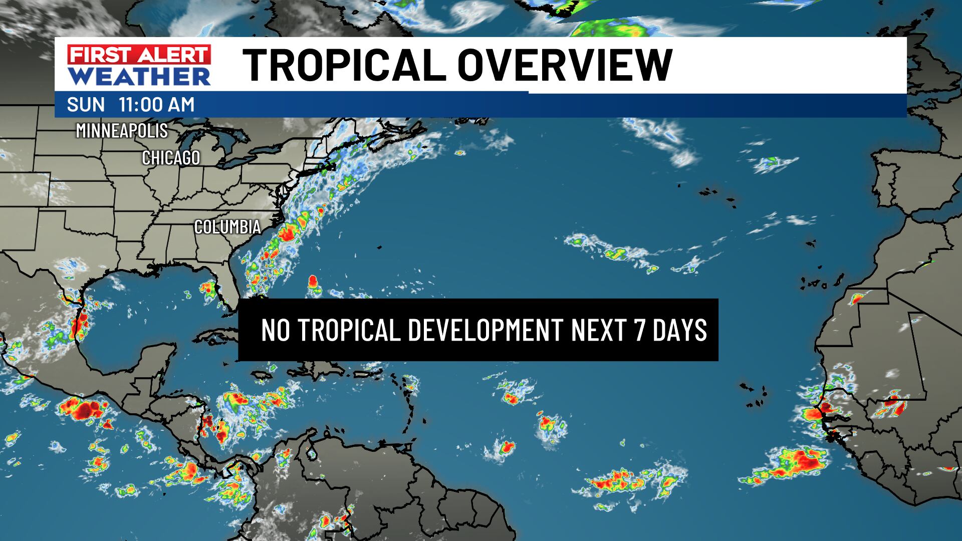 FIRST ALERT: Tropical formation not expected through the next week